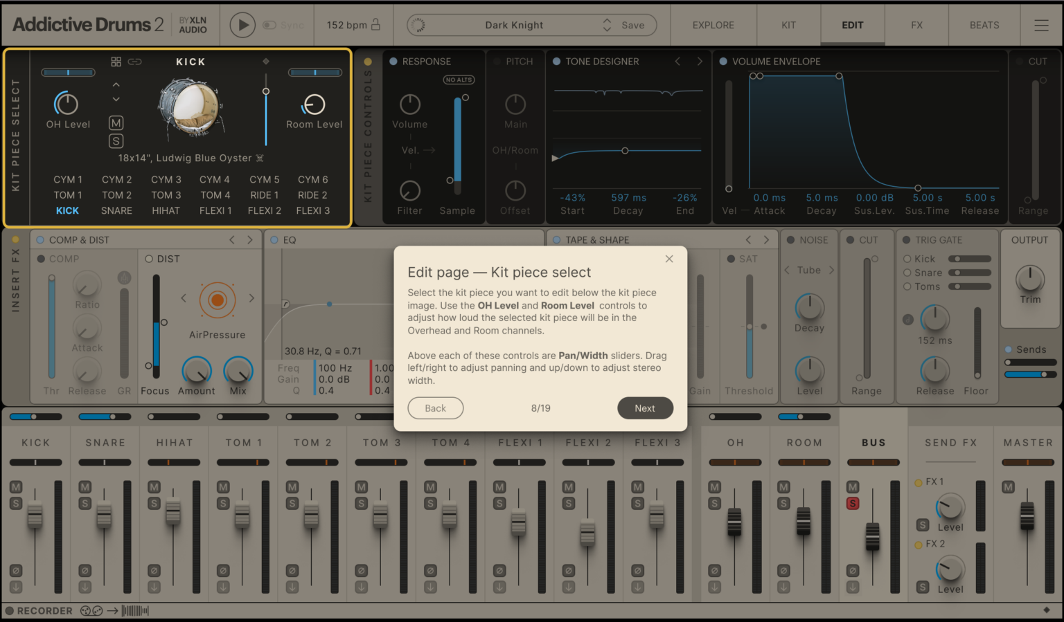 Addictive Drums v2.5 アップデート – 刷新したGUI実装と新たな表現をもたらすエフェクト機能を追加 - ニュースリリース ...