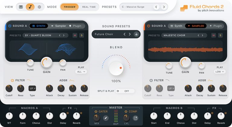究極のコードベンディングプラグインに新しいサウンド・エンジン、リアルタイム演奏機能が強化されたPitch Innovations「Fluid Chords 2 」リリース。 - ニュース ...