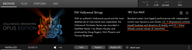 EASTWEST製品におけるMIDI CC1とMIDI CC11の使い方 - お役立ち情報 | 株式会社ハイ・リゾリューション